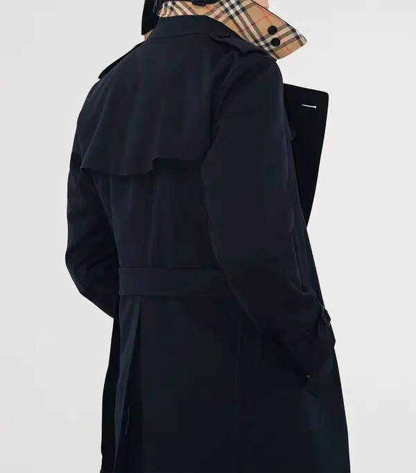 Burberry The Kensington Heritage Trench Coat - Blue