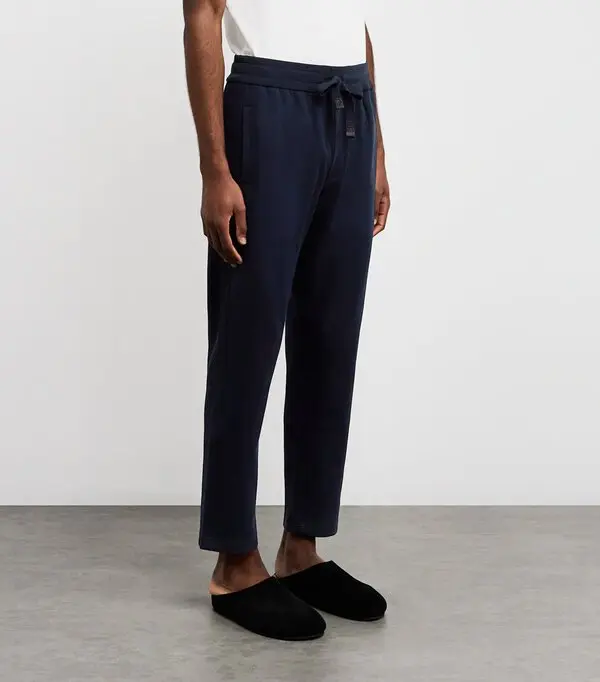 Brioni Cotton-blend Sweatpants - Blue