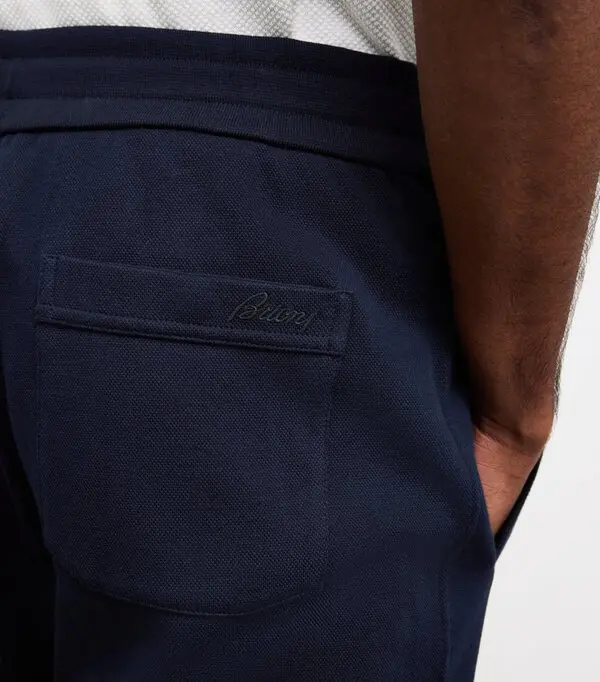Brioni Cotton-blend Sweatpants - Blue