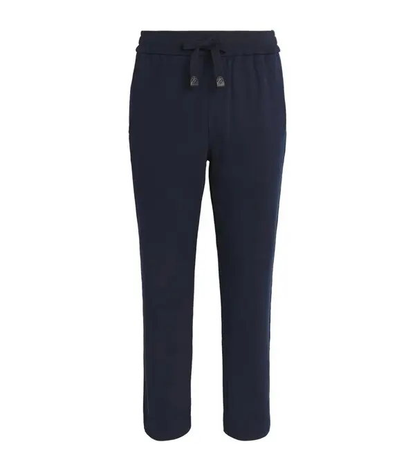 Brioni Cotton-blend Sweatpants - Blue