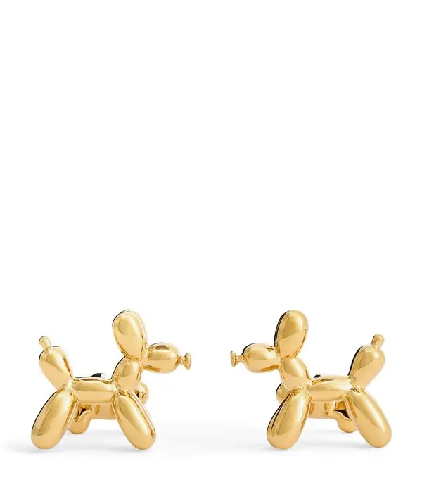BABETTE WASSERMAN LONDON Plated Balloon Dog Cufflinks - Gold