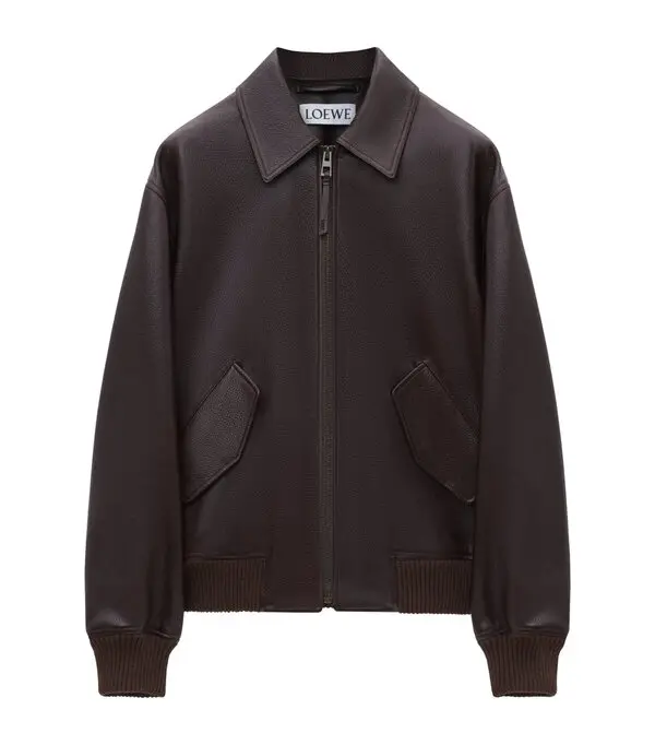 Loewe Leather Aviator Jacket