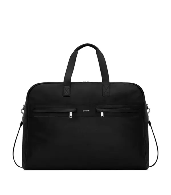 Saint Laurent Maxi Leather Duffle Bag - Black