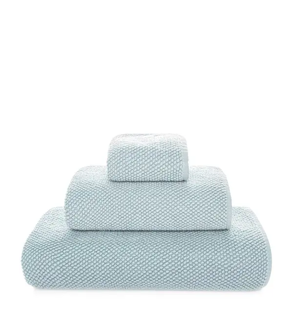 GRACCIOZA Cotton Pearls Face Cloth - Blue