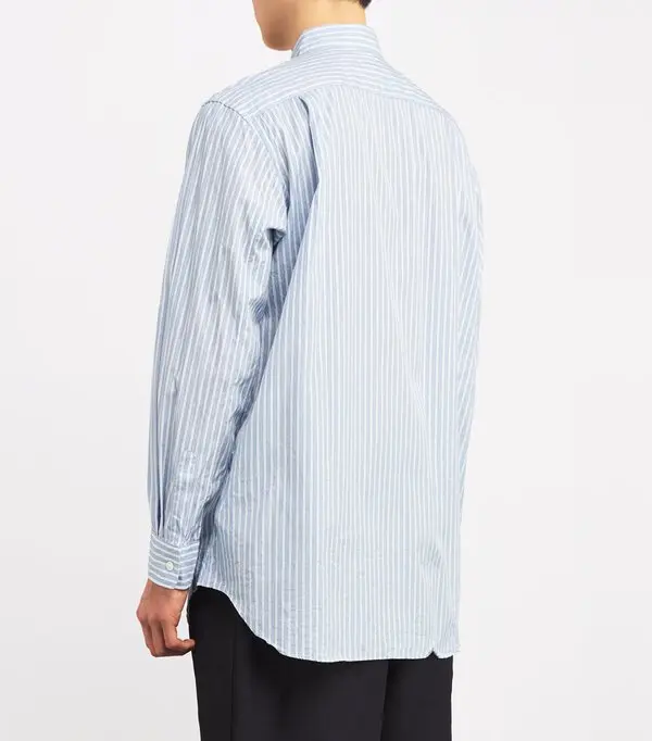 Play Comme Des Garcon Striped Heart Shirt - Blue