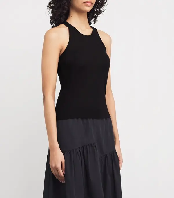 7 For All Mankind Sleeveless Ribbed Tank Top