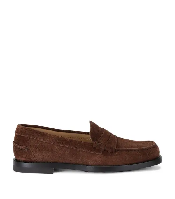 TOD'S Suede Penny Loafers