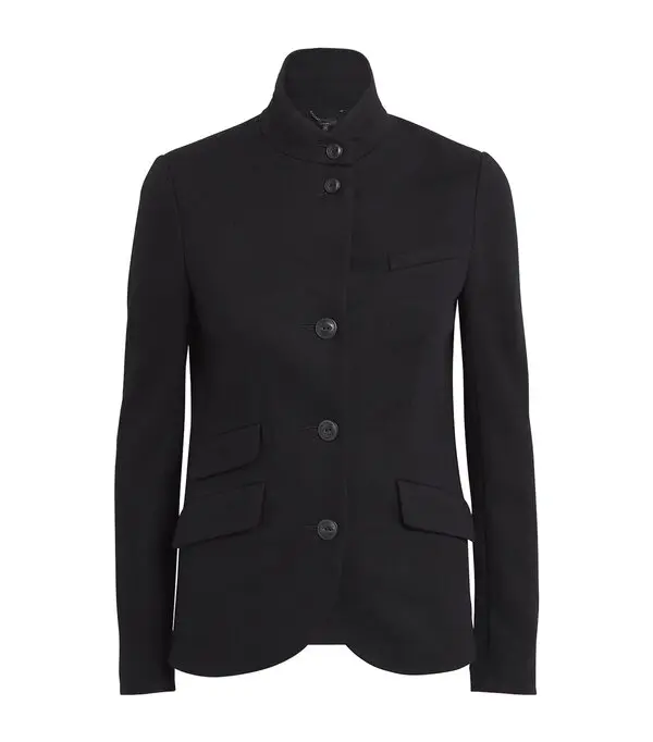 Rag & Bone Wool Stand-collar Slade Blazer - Black