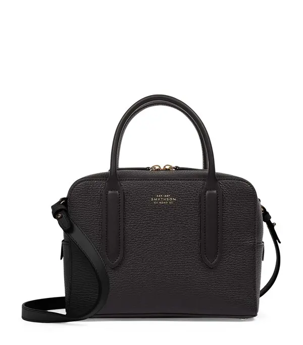 Smythson Mini Lytton Top-handle Bag - Black