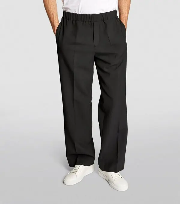 Sandro Oversized Tailored Trousers - Black