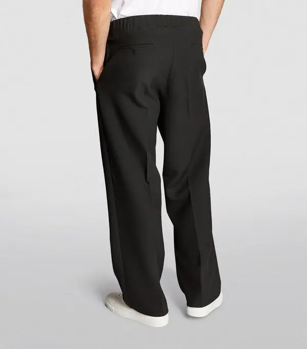Sandro Oversized Tailored Trousers - Black