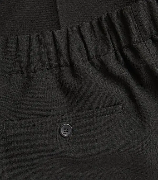 Sandro Oversized Tailored Trousers - Black