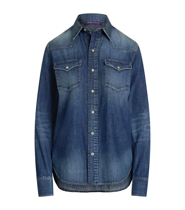 Ralph Lauren Denim Western Shirt - Blue
