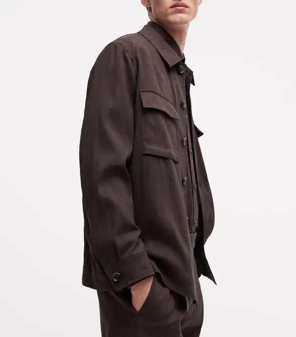 BOSS Linen-virgin Wool Overshirt