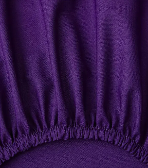 Ralph Lauren Cotton Single Fitted Sheet - Purple