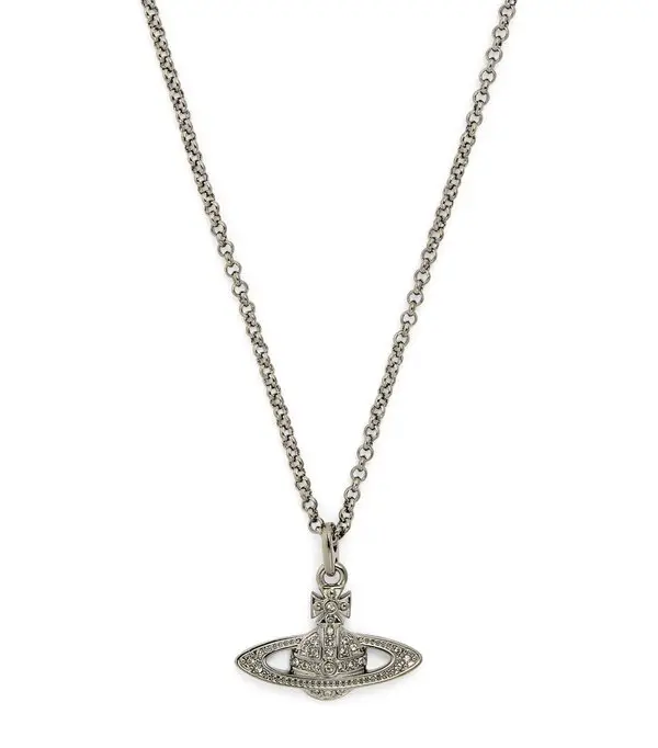 VIVIENNE WESTWOOD Mini Embellished Bas Relief Necklace - Black
