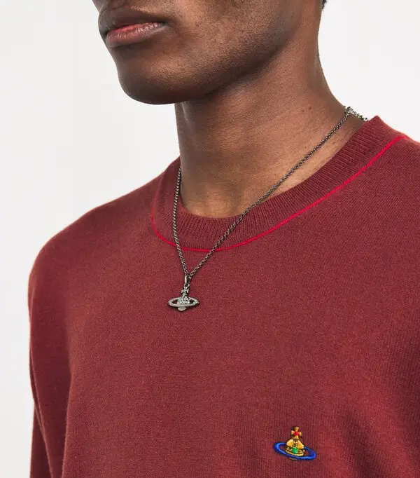 VIVIENNE WESTWOOD Mini Embellished Bas Relief Orb Pendant Necklace