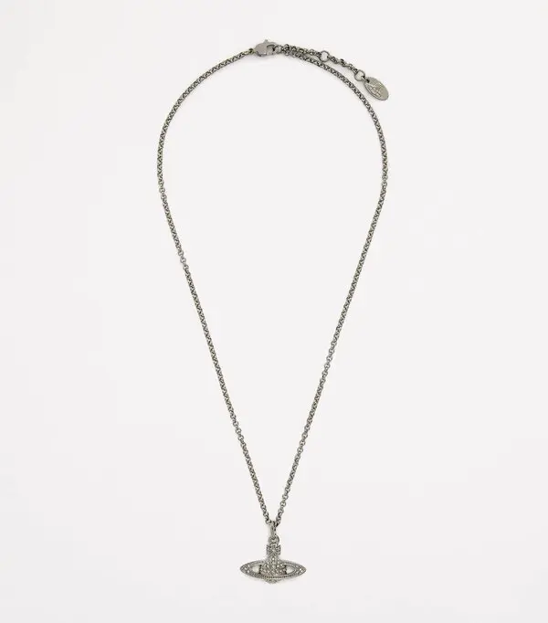 VIVIENNE WESTWOOD Mini Embellished Bas Relief Orb Pendant Necklace