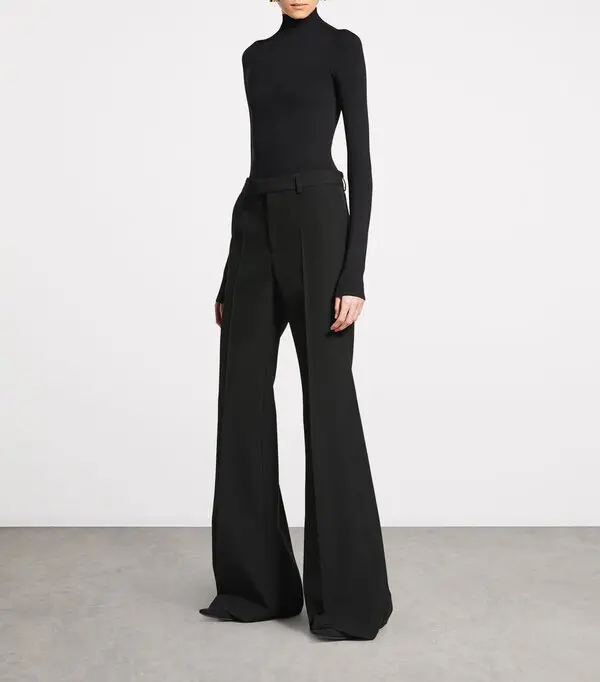 Balenciaga Wool Flared Trousers