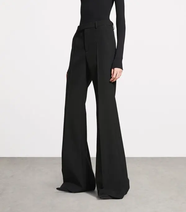 Balenciaga Wool Flared Trousers