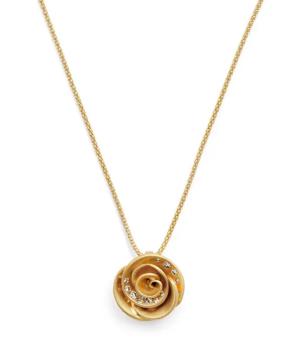 NADA GHAZAL Mini Pop Of Hope Rose Diamond Necklace - Gold