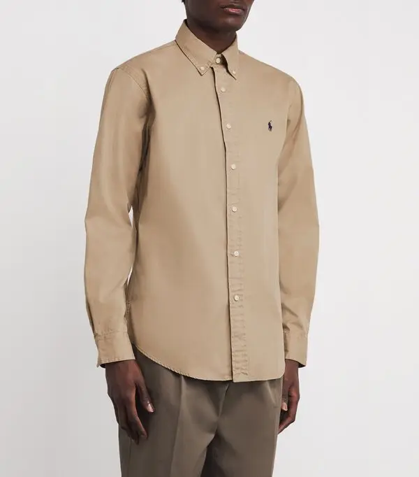 Polo Ralph Lauren Cotton Custom-fit Shirt - Beige