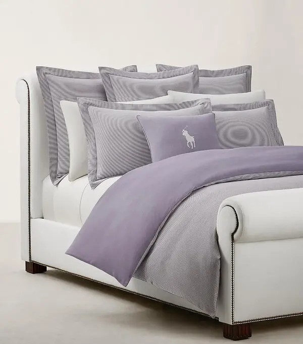 Ralph Lauren Oxford Chalet Flat Sheet - Purple