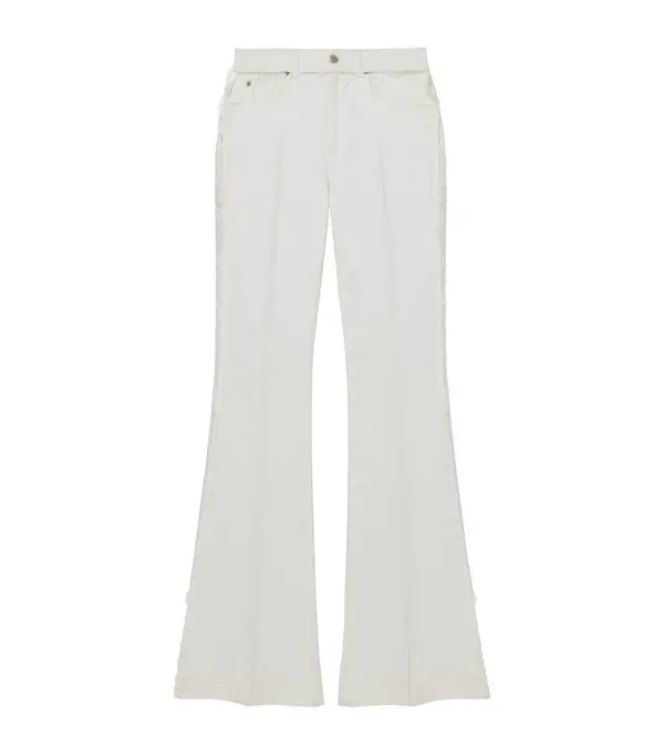 Alexander McQueen Tailored Flared Denim Trousers