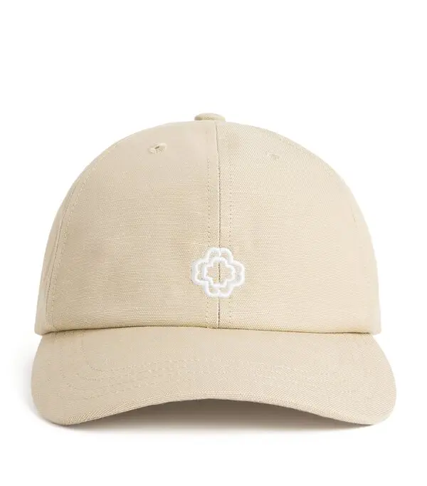 Maje Cotton Cap With Logo - White