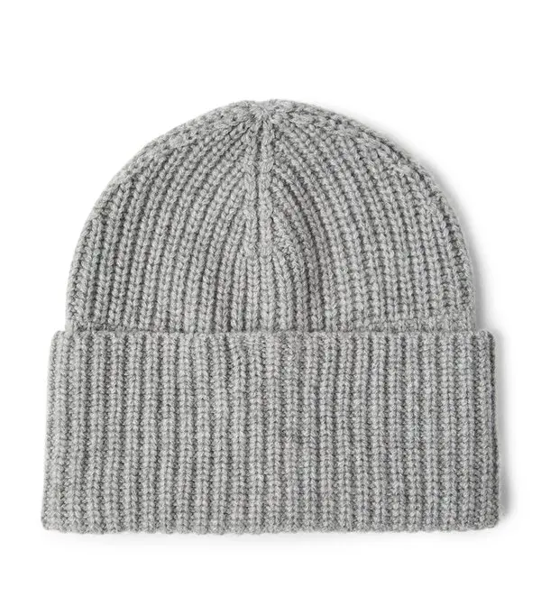 Brunello Cucinelli Cashmere Rib-knit Beanie - Grey