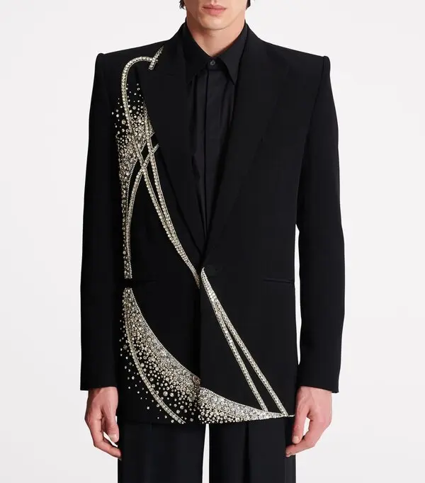 Balmain Embroidered Single-breasted Blazer