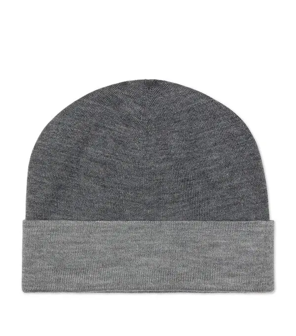 Brunello Cucinelli Cashmere-silk Knitted Beanie - Grey