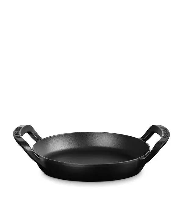 LE CREUSET Cast Iron Outdoor Collection Round Skillet - Black