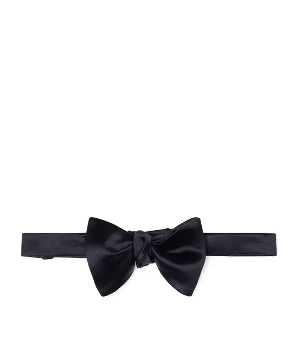 Brunello Cucinelli Cotton-silk Bow Tie - Black