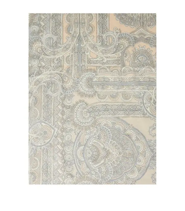 Etro Cotton Chain Oxford Pillowcase - Grey
