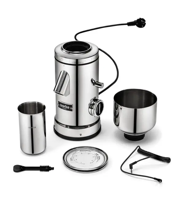 AARKE Stainless Steel Flat Burr Coffee Grinder