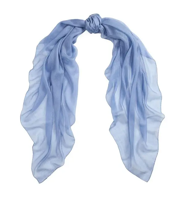 Ralph Lauren Cashmere-silk Scarf - Blue
