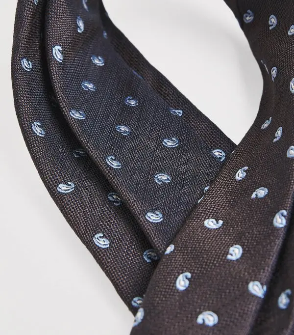 Paul Smith Silk-linen Paisley Tie