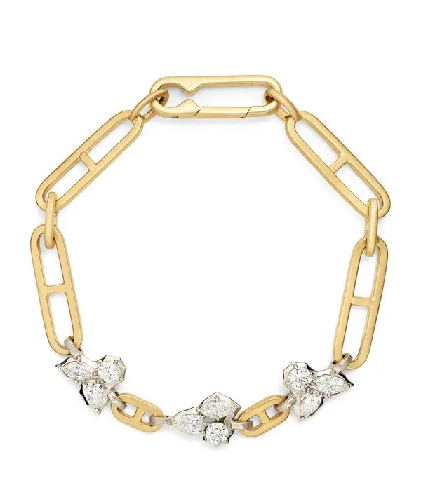 JADE TRAU Poppy Diamond Bracelet - Gold