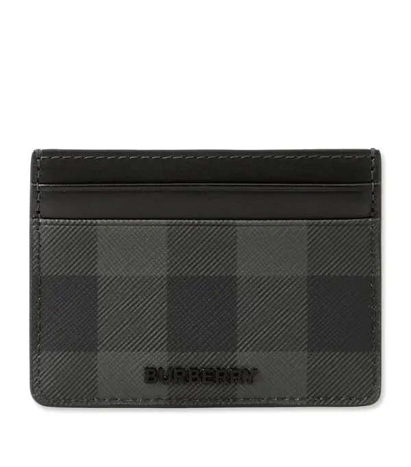 Burberry Check Card Holder - Black