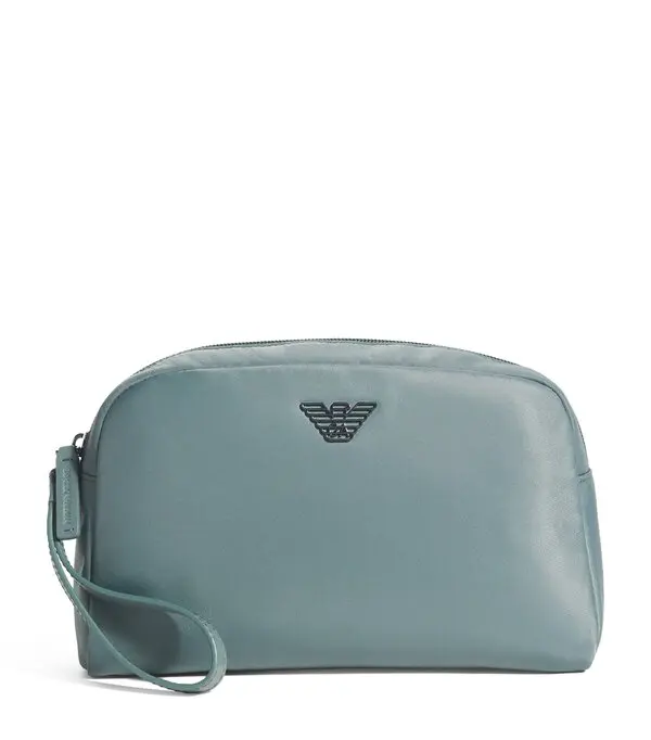 Emporio Armani Technical Wash Bag - Green