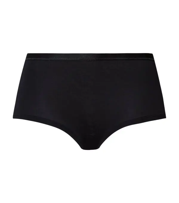 Hanro Stretch-cotton Sensation Boyleg Briefs - Black