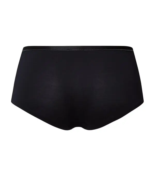 Hanro Stretch-cotton Sensation Boyleg Briefs - Black