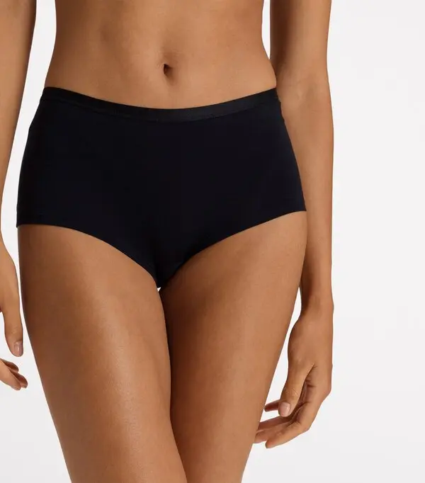 Hanro Stretch-cotton Sensation Boyleg Briefs - Black