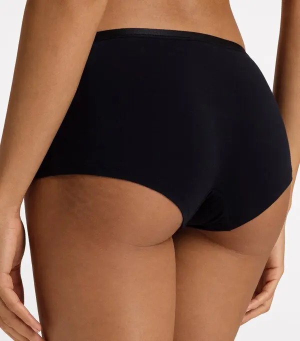 Hanro Stretch-cotton Sensation Boyleg Briefs - Black