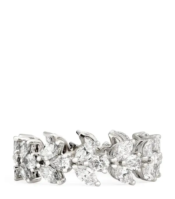 ANITA KO Gold And Diamond Lotus Ring - White