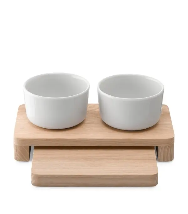 LSA INTERNATIONAL Porcelain Collective Serving Bowls And Tray Set - White