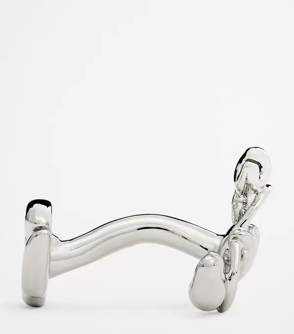 BABETTE WASSERMAN LONDON Rhodium-plated Lobster Cufflinks