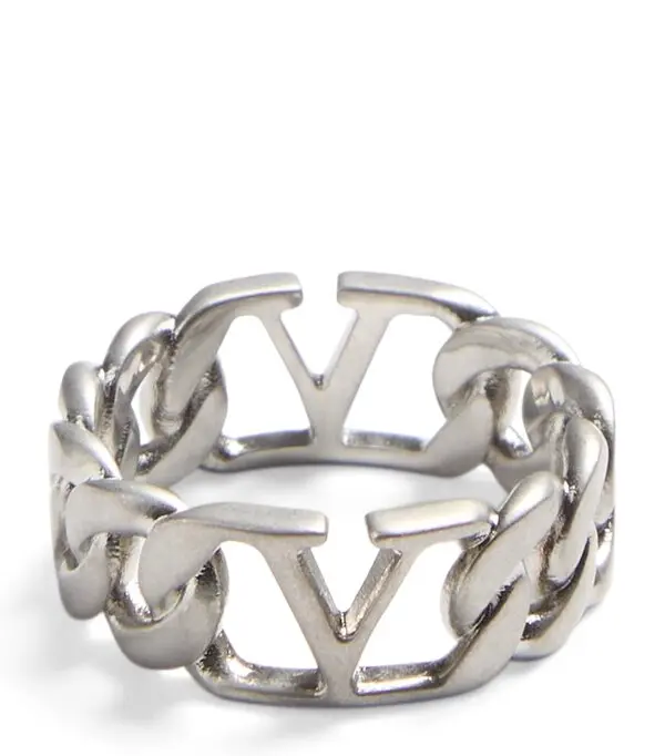 Valentino Garavani Vlogo Signature Ring - Silver