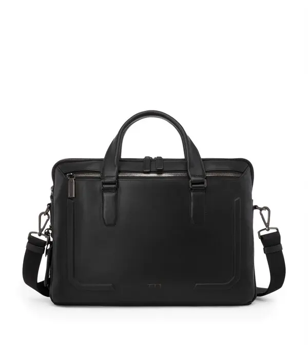 Tumi Leather Briefcase - Black